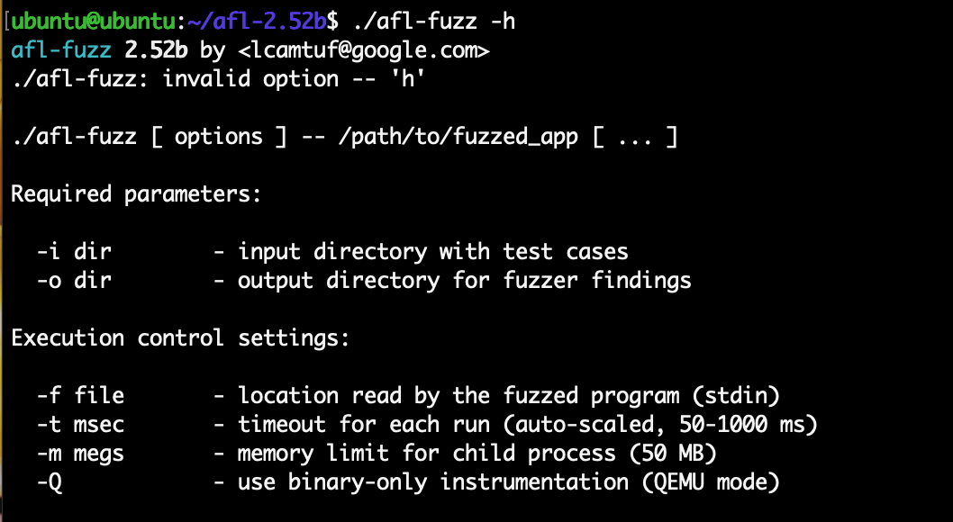 fuzz入门和afl基本使用 | 0x7Fancy